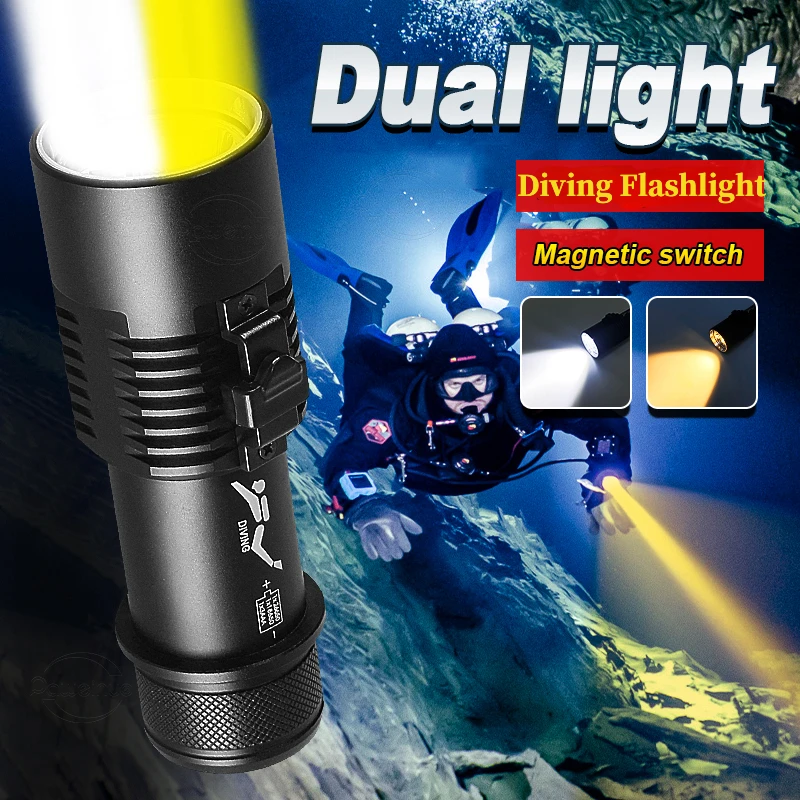 Professional-LED-Diving-Flashlight-IPX8-Waterproof-Rating-Professional ...