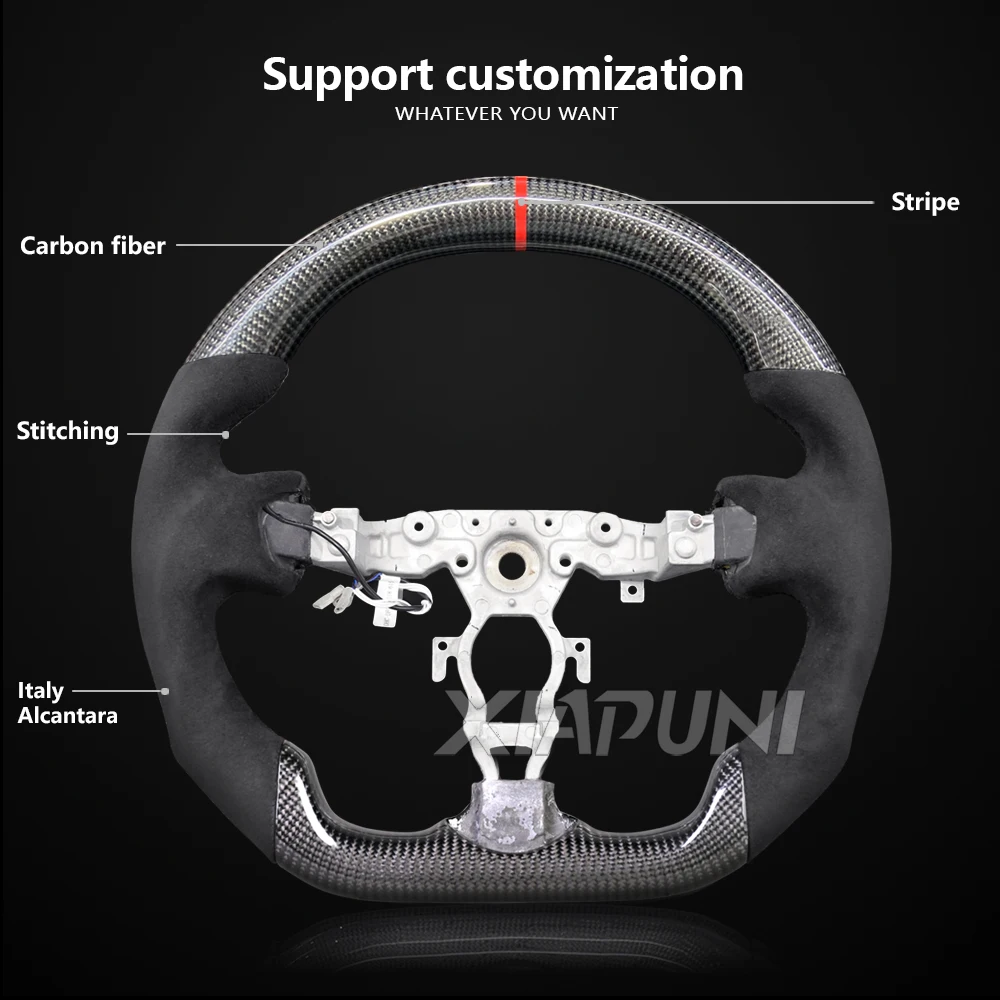 Customized Racing Wheel in Carbon Fiber and Alcantara for Nissan 370z ...