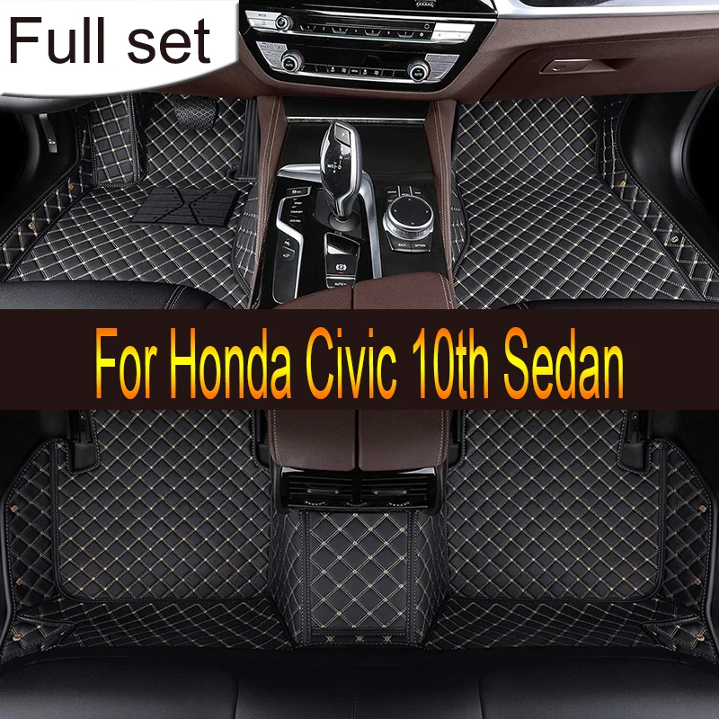 For-Honda-Civic-10th-2021-2020-2019-2018-2017-2016-Car-Floor-Mats ...