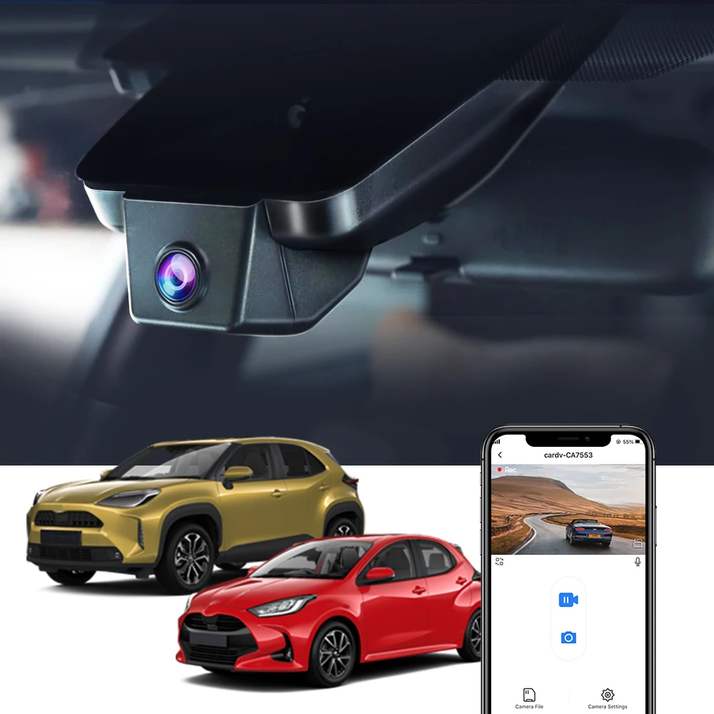 Dashcam-for-Toyota-Yaris-YARiS-Cross-4th-Gen-XP210-Hybrid-2016-2023 ...