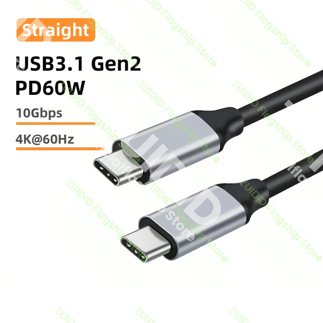 USB Type C to USB C 3.1 Gen2 10Gbps Cable PD 100W 5A QC4.0 3.0 Fast ...