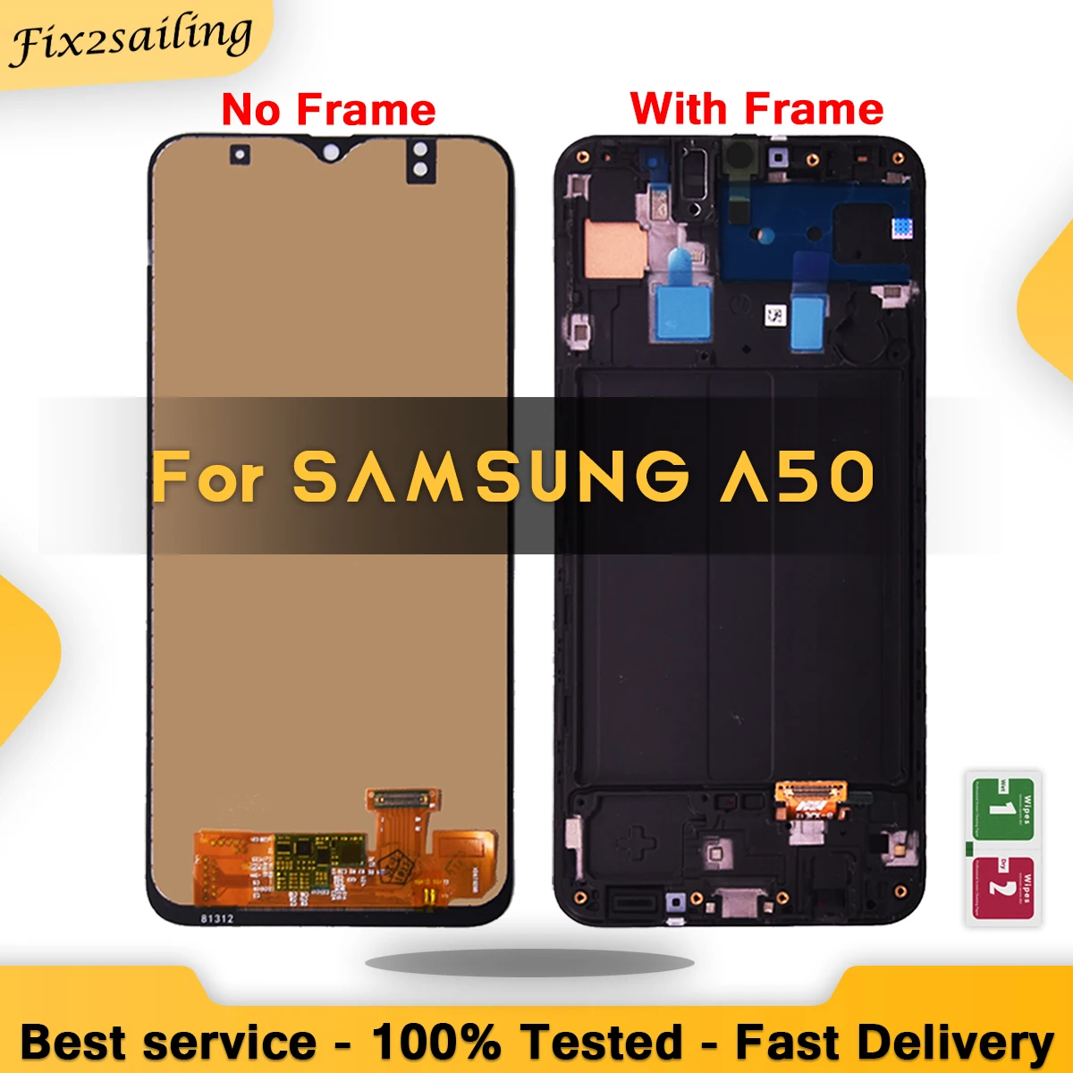 Super AMOLED/INCELL para Samsung Galaxy A50 2019 A505F/DS A505F A505FD A505A, montaje de ...