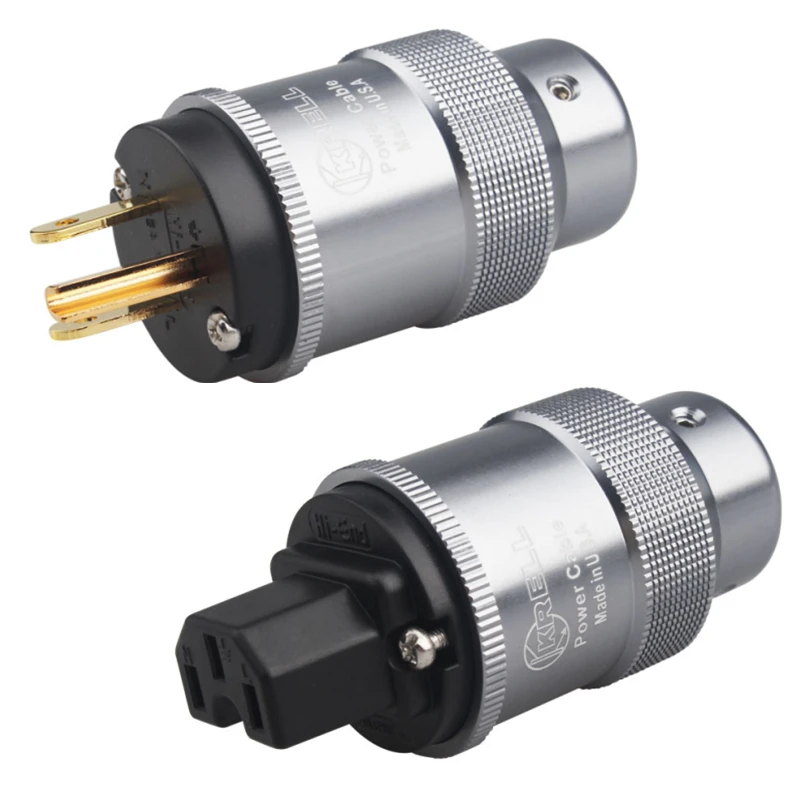 Krell Aluminum Alloy US Power Plug HiFi Audio AC Power Cable Plug 15A ...