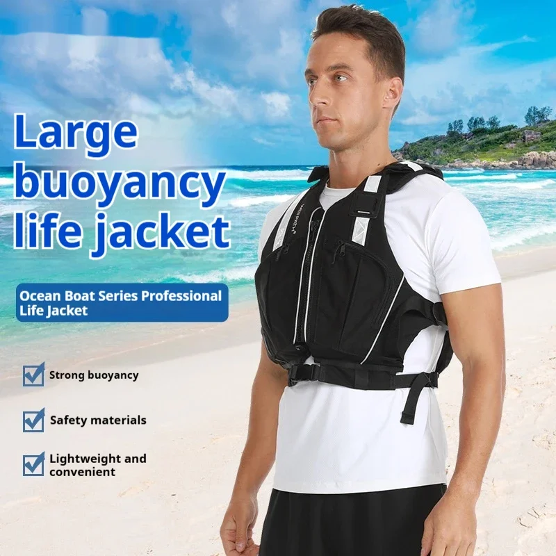 Adult Life Jacket, Ocean Boat Series, Professional Rescue High Buoyancy ...