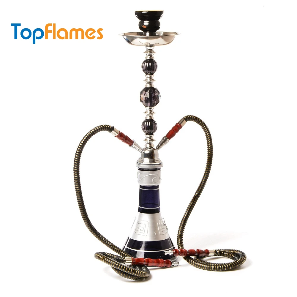 Double-Barreled-Hookah-Set-Arabian-Glass-Hookah-Hot-Selling-Bar-Clear ...
