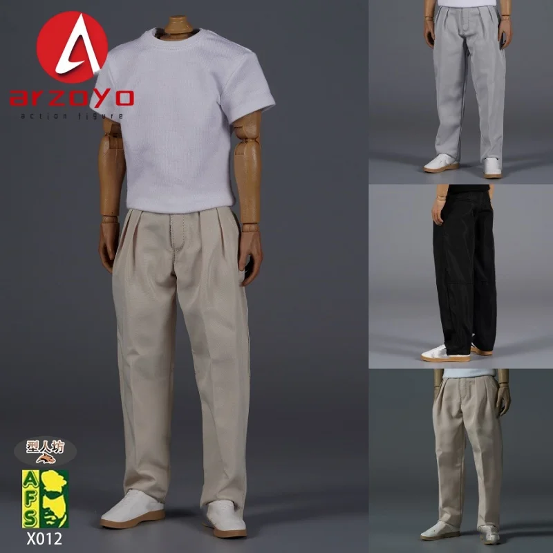 AFS X012 1/6 Scale Male Casual Pants Fashion Pants Model Fit 12'' AT020 ...