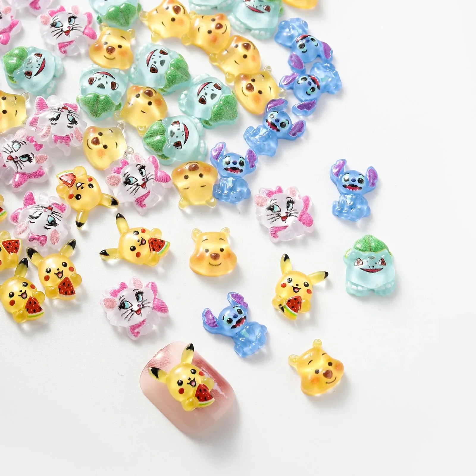 30-Cartoon-Nail-Art-Accessories-Pikachu-Doll-Diy-Ornamen-Perhiasan ...