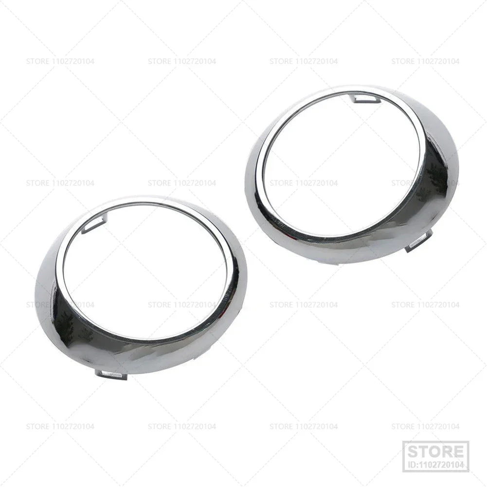 Chrome-L-R-Bumper-Fog-Light-Bezel-Ring-Cover-for-Mercedes-Benz-W251 ...