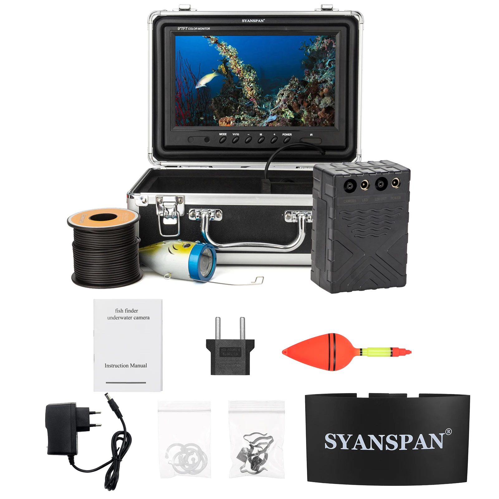 Underwater-Fishing-Camera-Fish-Finder-with-12LEDs-7-9-LCD-Display-15M ...