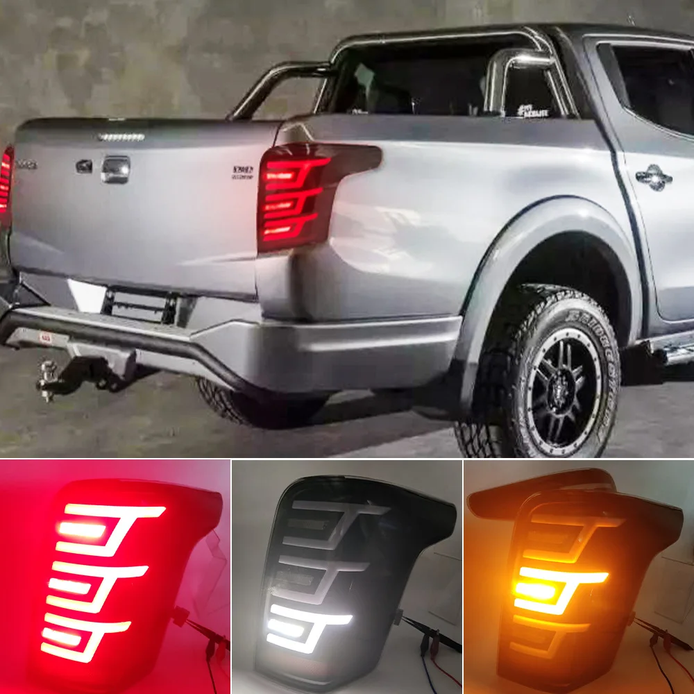 For-Mitsubishi-15-18-Triton-L200-full-LED-tail-light-assembly-brake ...
