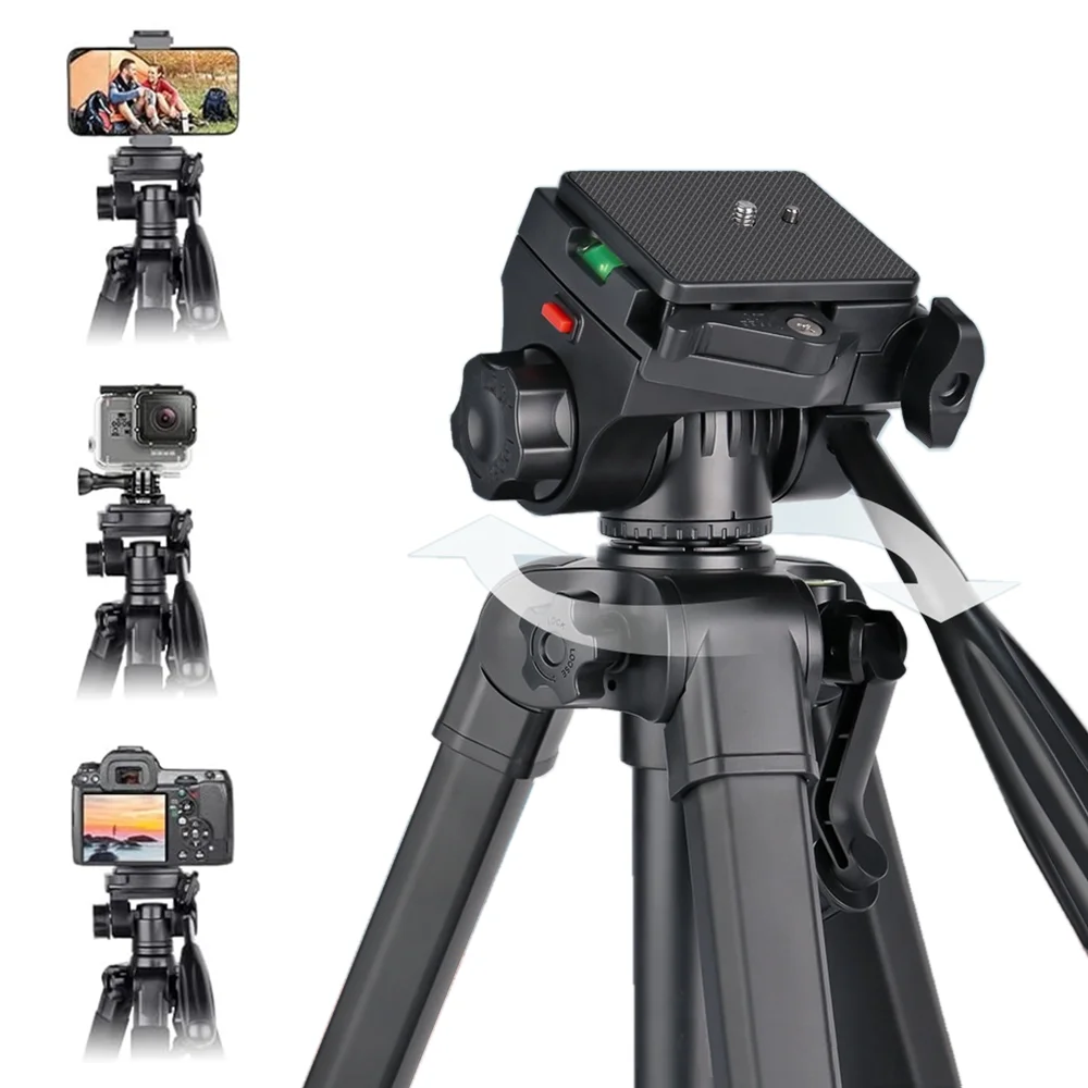 151cm-59-4in-Adjust-height-Travel-Camera-Tripod-for-Canon-Nikon-DSLR ...