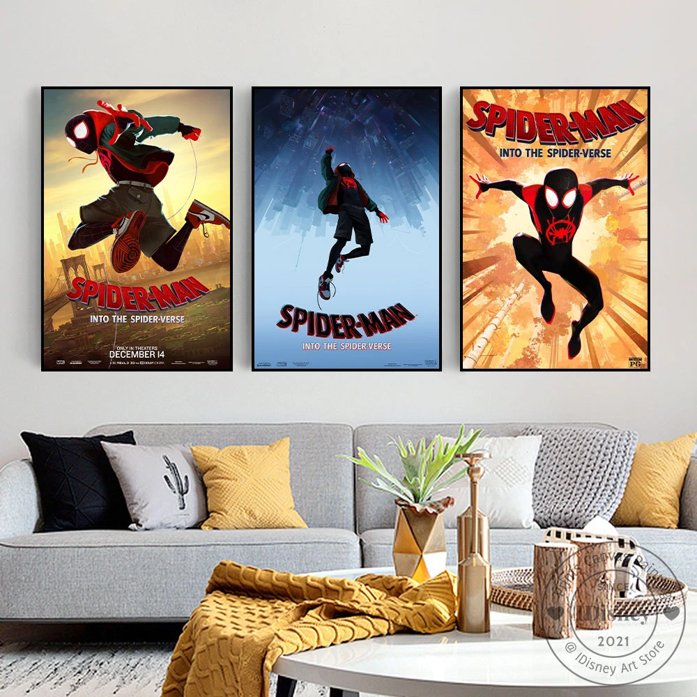Poster Spiderman Spider Verse | Spiderman Spiderverse Poster ...