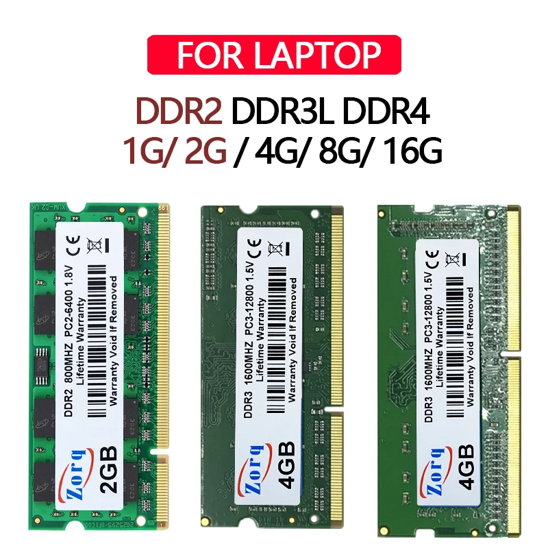 DDR3 DDR3L 메모리 RAM SODIMM 노트북 메모리, 8GB 4GB 1333 1066 1600Mhz DDR2 DDR4 PC3 12800S 8500S 10600S 1.35V