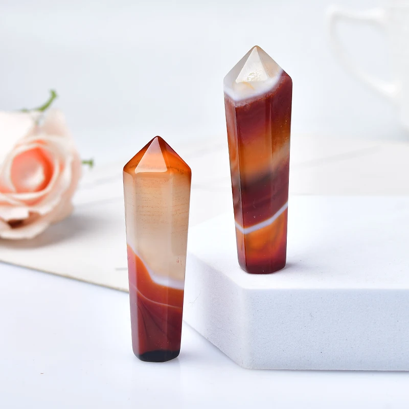 1PC-Natural-Carnelian-Hexagonal-Column-Sardonyx-Crystal-Point-Red-Agate ...