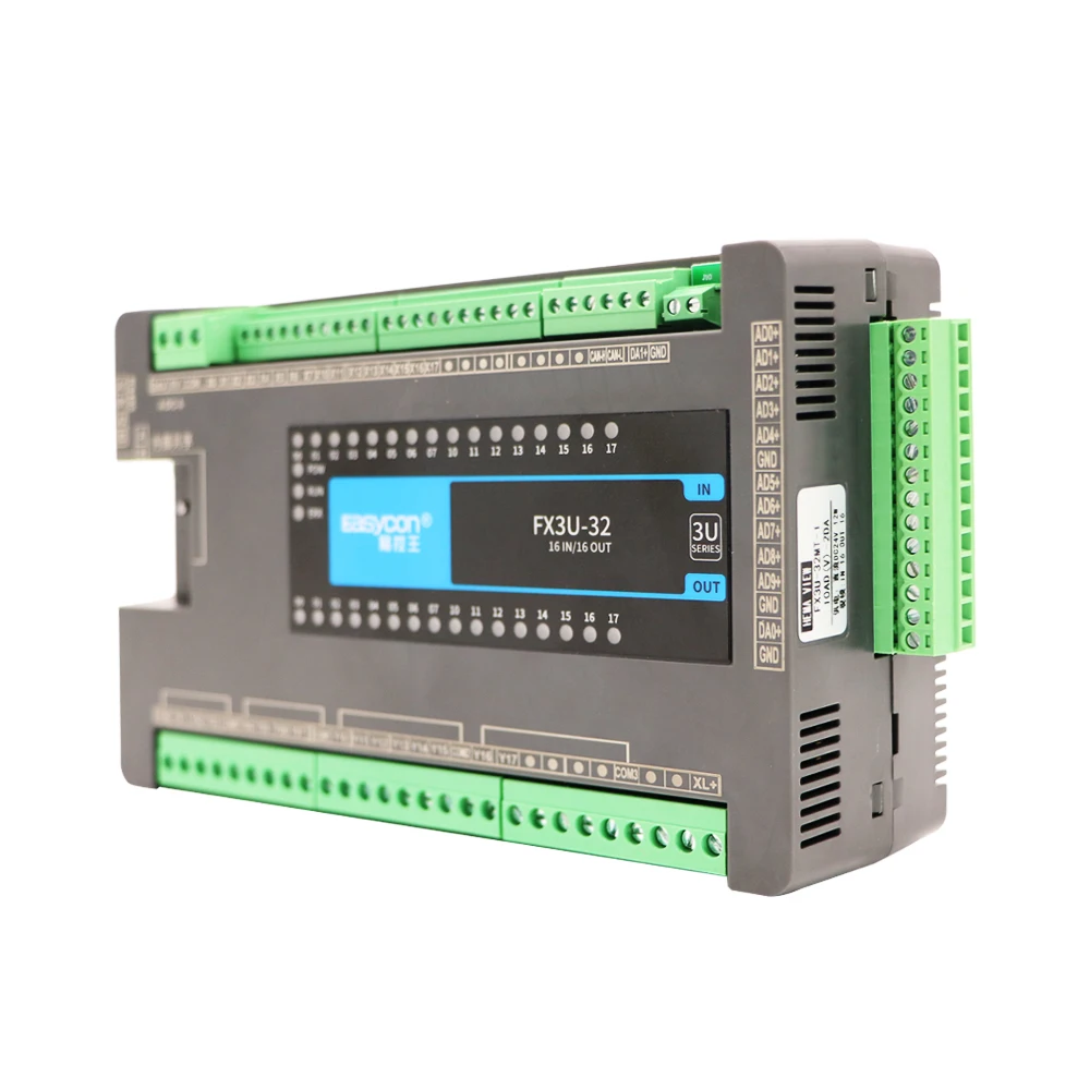 PLC-FX3U-32MR-MT-MRT-8-Channel-High-Speed-Counter-10AI-2AO-DI16-DO16 ...