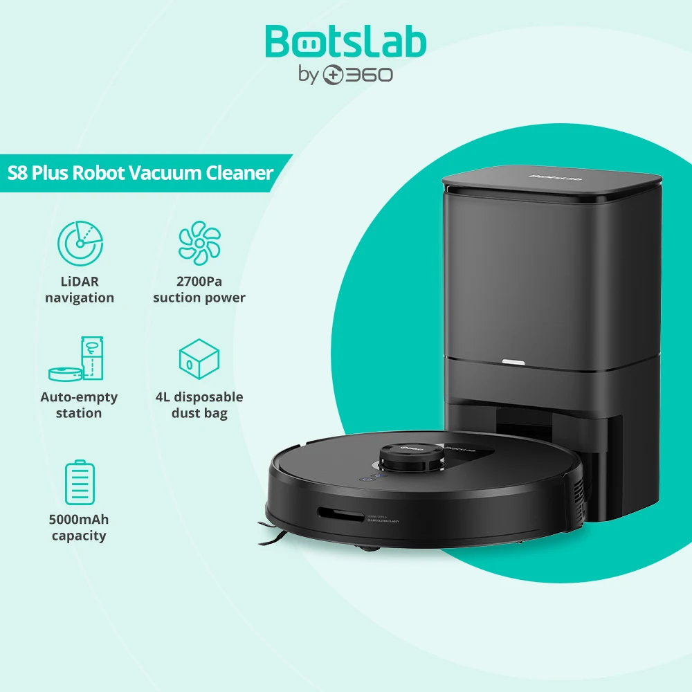 Botslab-360-KRS8-Plus-Robot-Vacuum-Cleaner-LDS-Laser-Navigation-2700Pa ...
