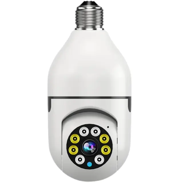 E27 Bulb Surveillance Camera Night Vision Full Color Automatic Human ...