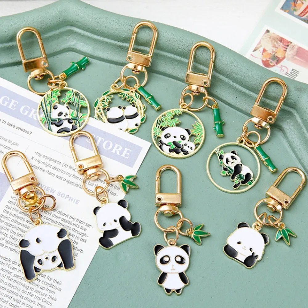 Cute-Cartoon-Panda-Key-Chain-Car-Key-Ring-Doll-Acrylic-Panda-Key ...