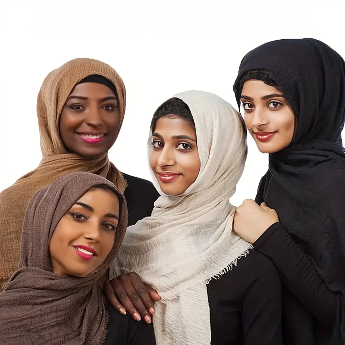 Boho-Pleated-Head-Wrap-Turban-Cap-Elegant-Solid-Color-Breathable-Ultra ...