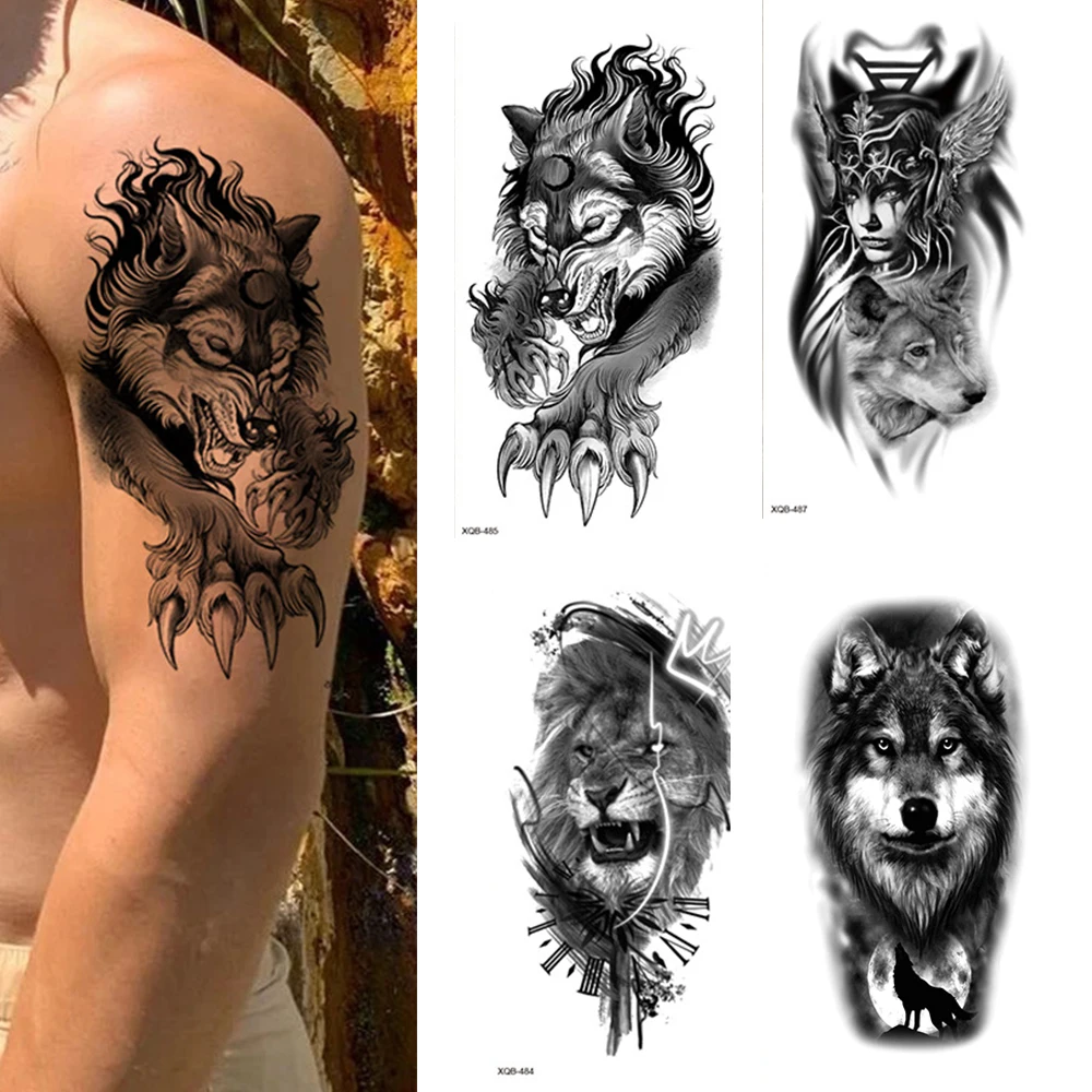 Wolf Chest Tattoos