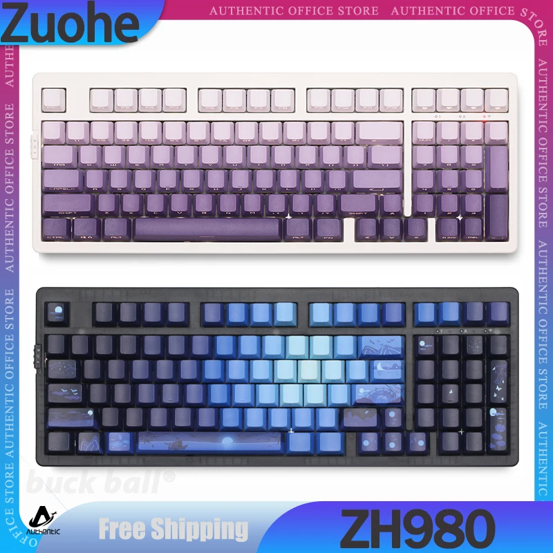 ZH980-Gamer-Mechanical-Keyboard-3Mode-2-4G-Bluetooth-Wireless-Keyboard ...