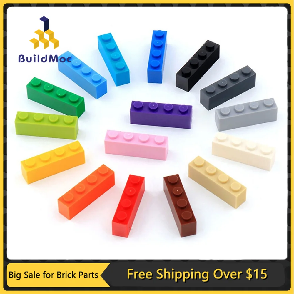 10PCS-DIY-Building-Blocks-Figures-Thick-Bricks-1x4-Educational-Creative ...