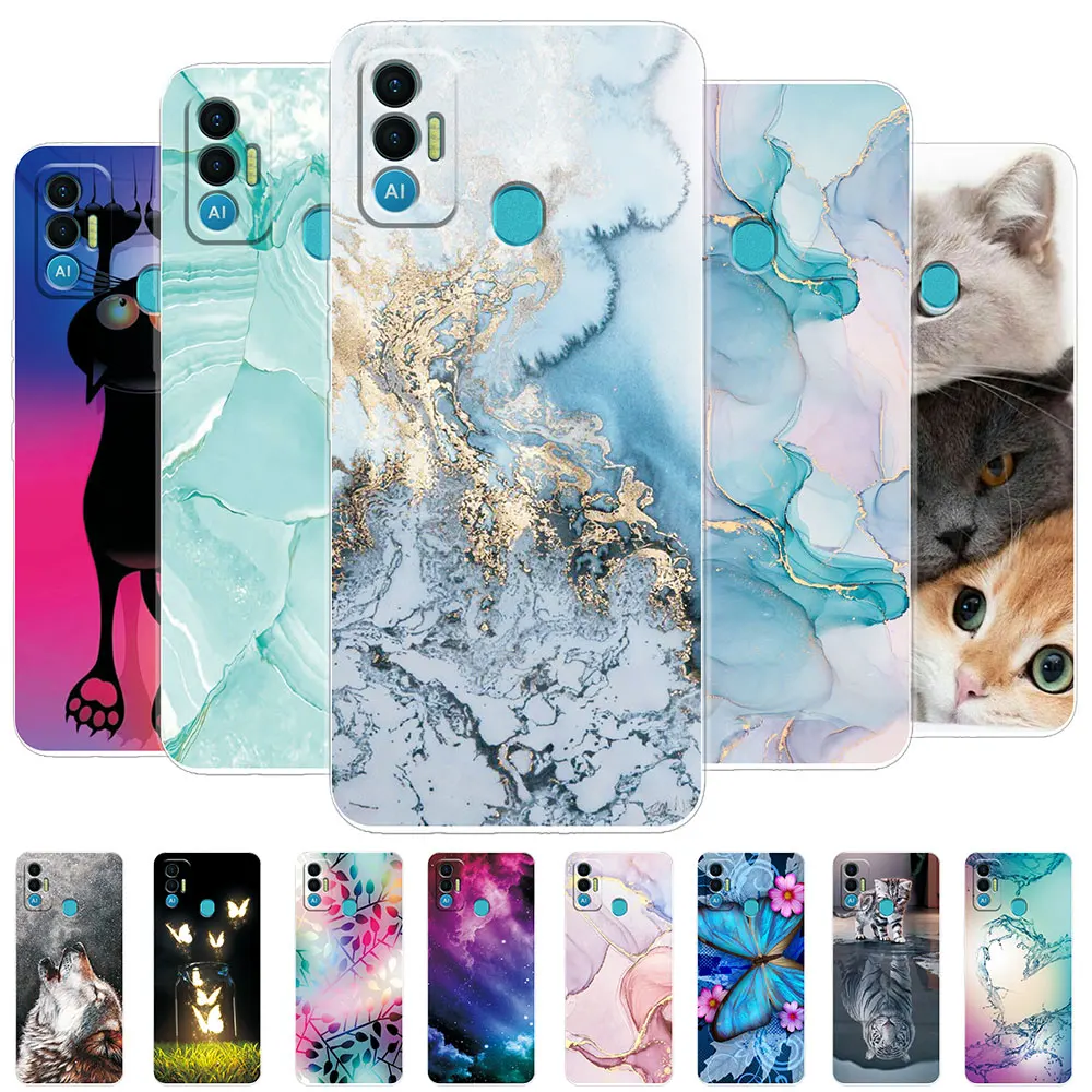 For-Tecno-Spark-7-Spark7-Case-Clear-Silicone-Soft-Phone-Back-Cases-For ...