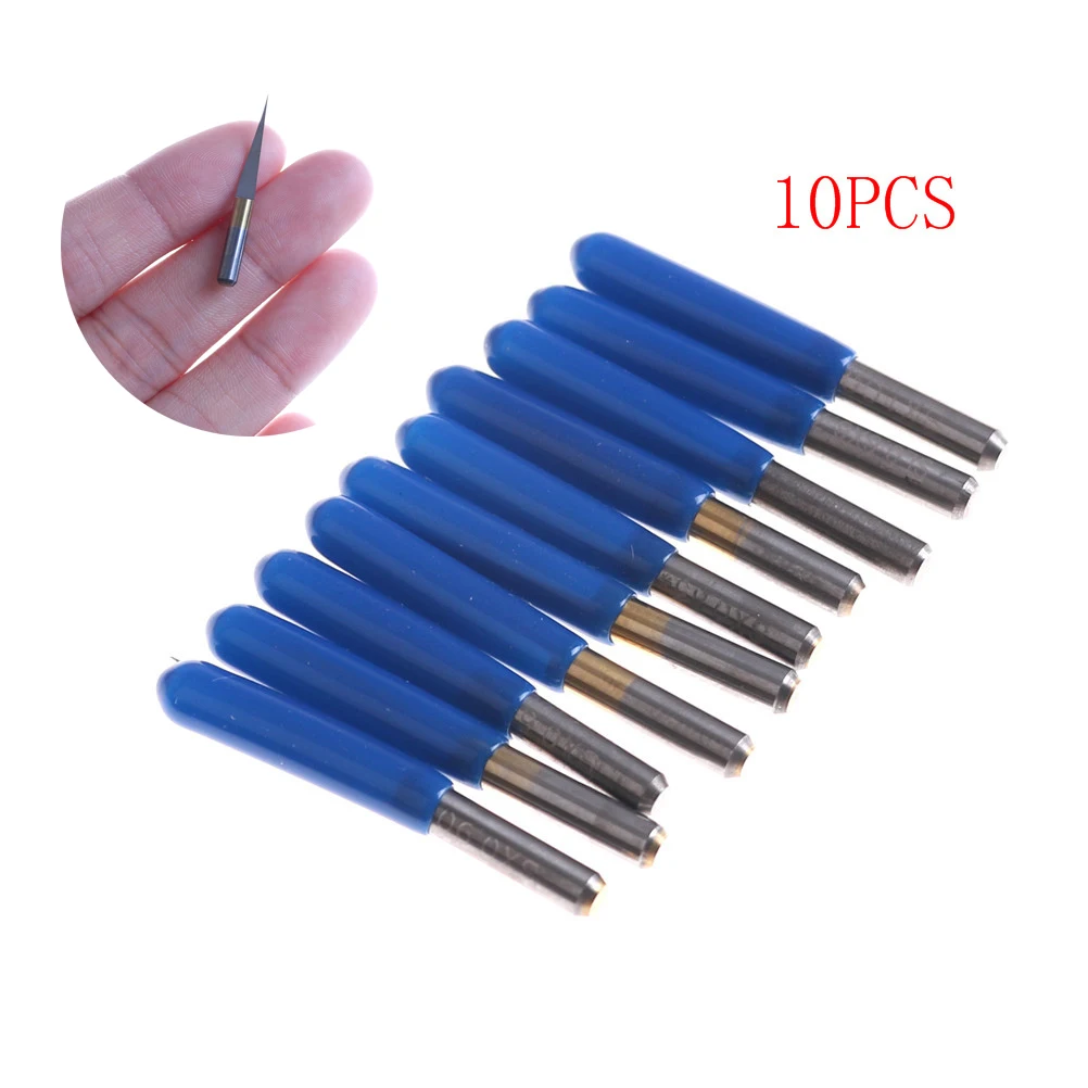 10Pcs-3-175mm-Carbide-PCB-Engraving-Bits-CNC-Router-Tool-10-Degrees-0 ...