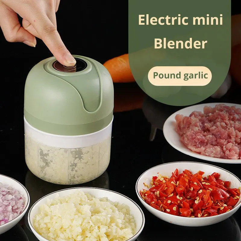 Electric Kitchen Garlic Chopper Large Capacity MultiFunctional Mashed ...