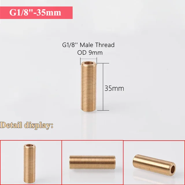 1/8" 1/4" 3/8" Brass Pipe Male Thread End Cap Plug Fitting Coupling ...