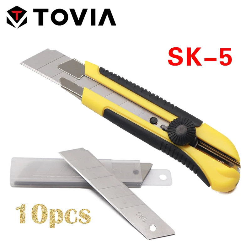Tovia-25mm-Universal-messer-sk5-Edelstahl-klinge-einziehbare-Messer-Box ...