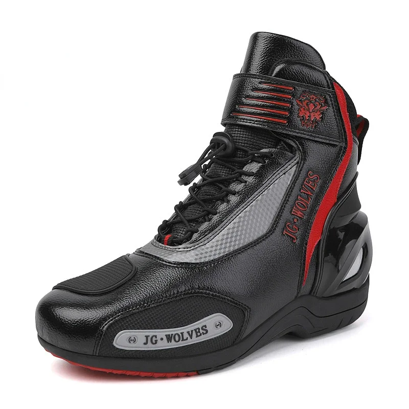Black-Motorcycle-Shoes-Men-Off-road-Adventure-Motocross-Low-Boots-Retro ...