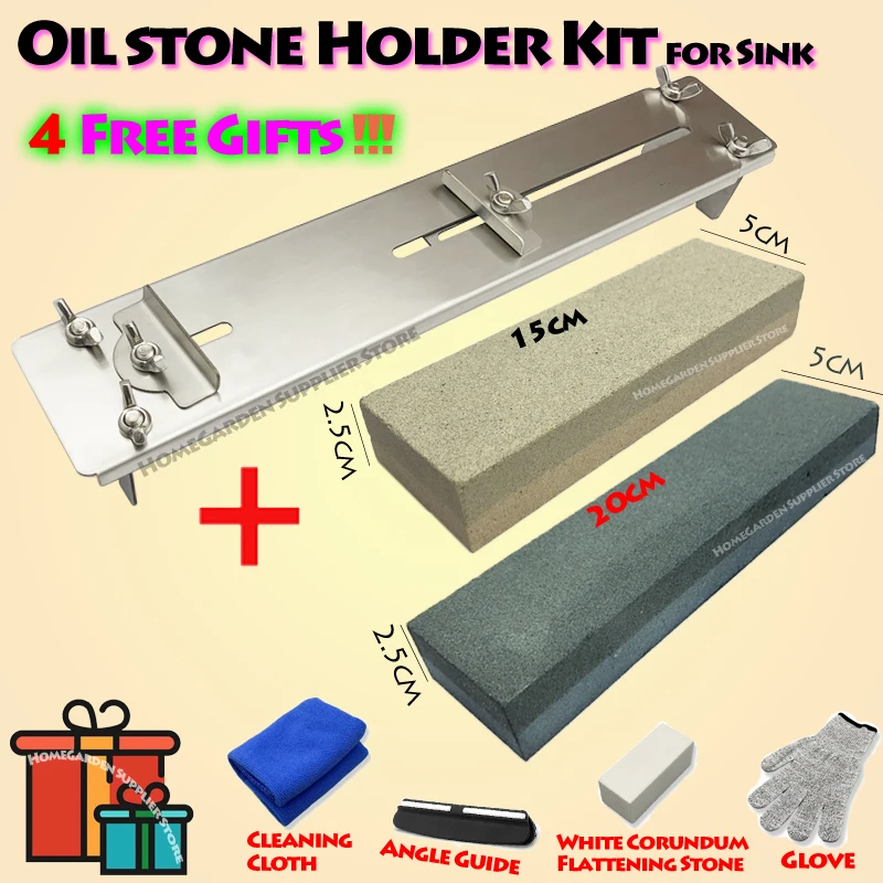 Sink-Bridge-Oilstone-Holder-Whetstone-Pedestal-Stand-Knife-Sharpener ...