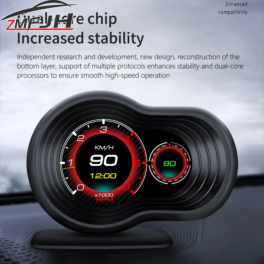 F9-Head-Up-Display-OBD-Smart-Digital-Speedometer-Speed-Alarm-RPM-Alarm ...