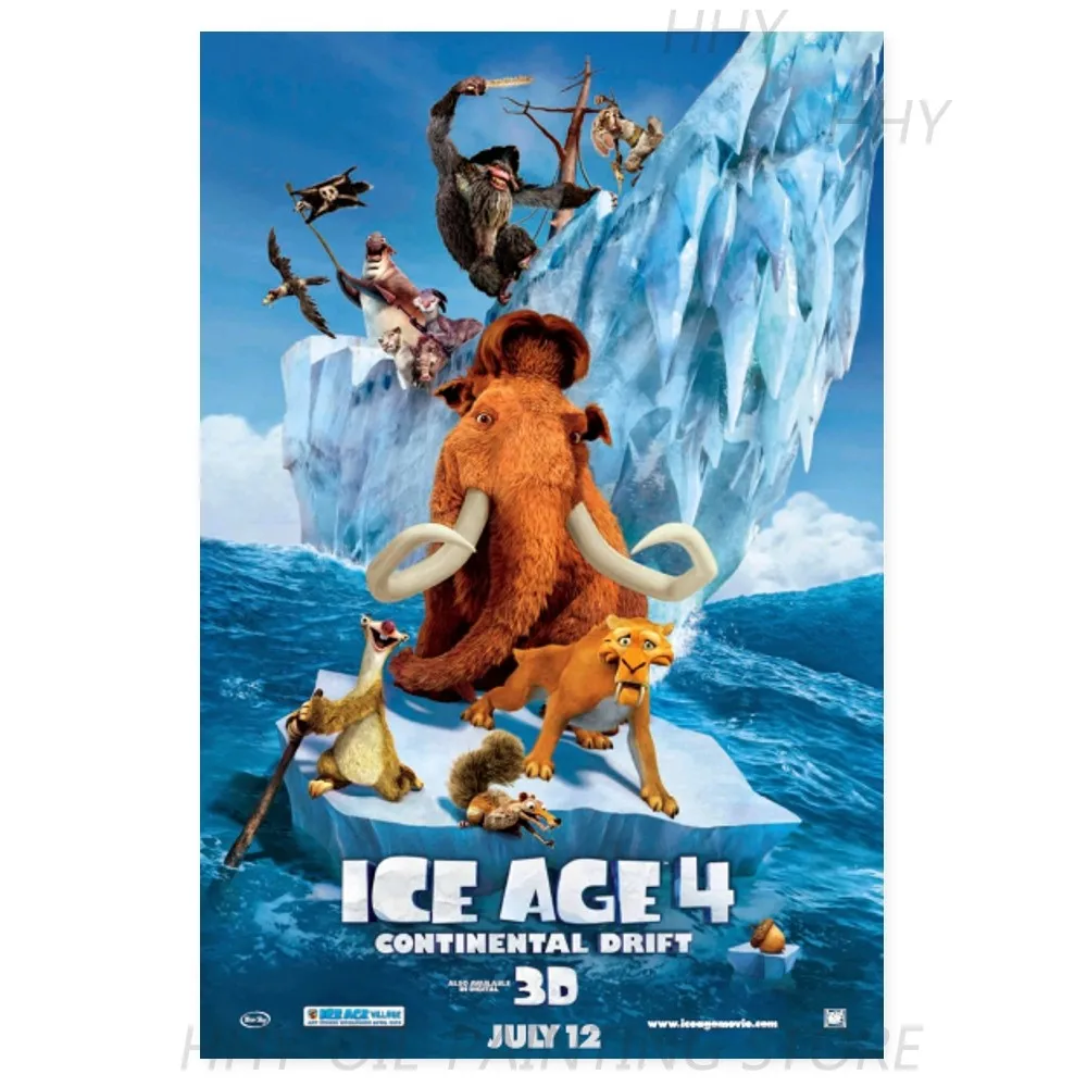 Ice Age Continental Drift Poster