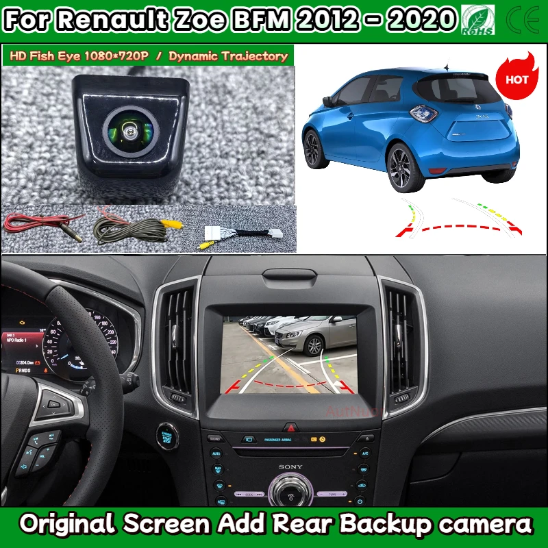 For Renault Zoe BFM 2012 - 2020 Factory Unit OEM screen add reversing ...