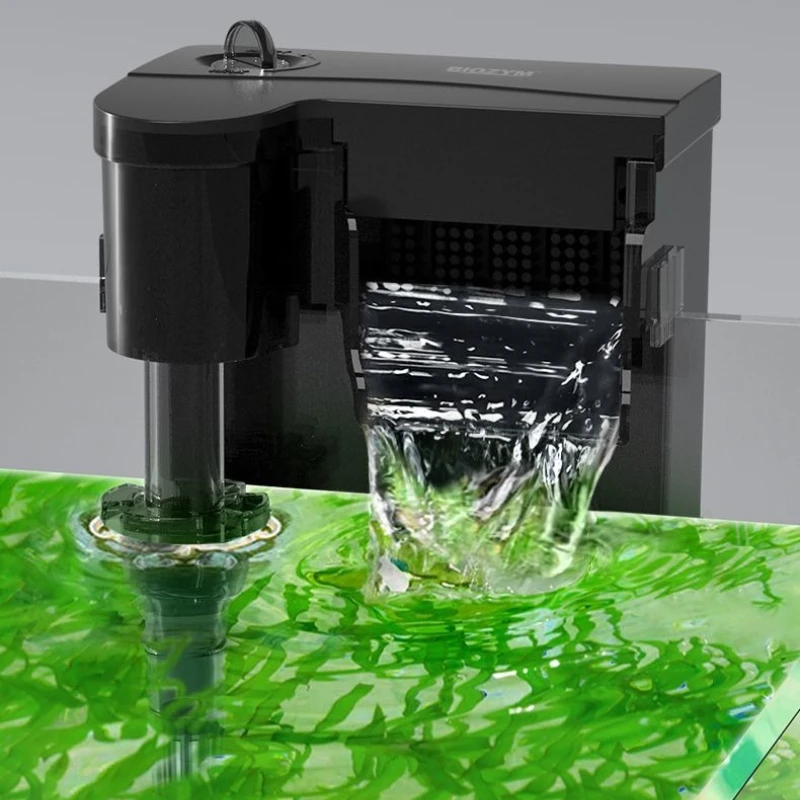 Aquarium Filter Waterfall Oil Film Removal Adjustable Fishbowl Wall ...