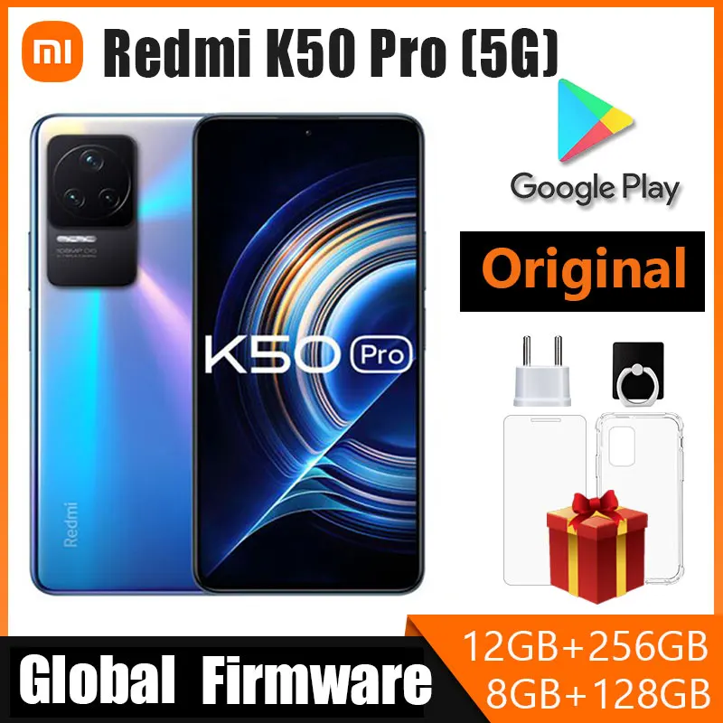 For Xiaomi Redmi K50 Pro 5G Smartphone ，Global Rom Chinese Rom MTK Dimensity 9000 Octa Core 6.67 ...