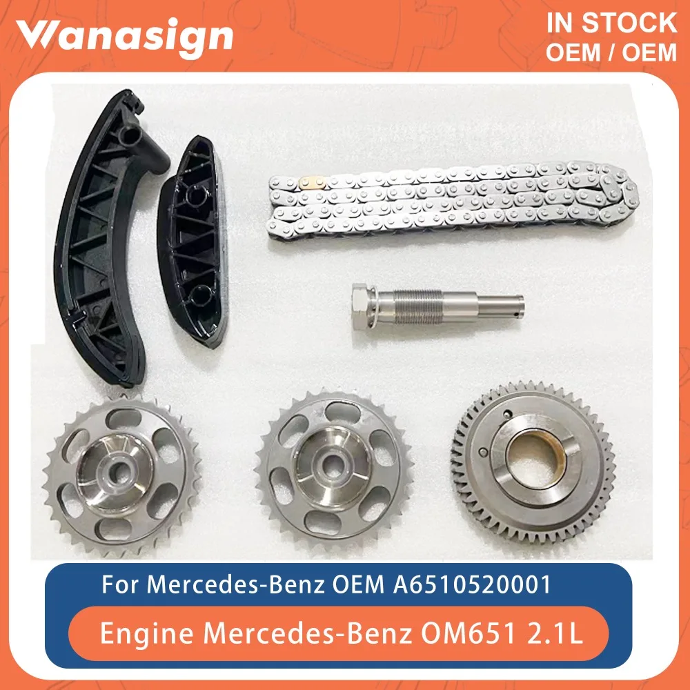 Engine Timing Chain Kit Fit 2.1 2.2 L For Mercedes-Benz A220 C180 C220 ...