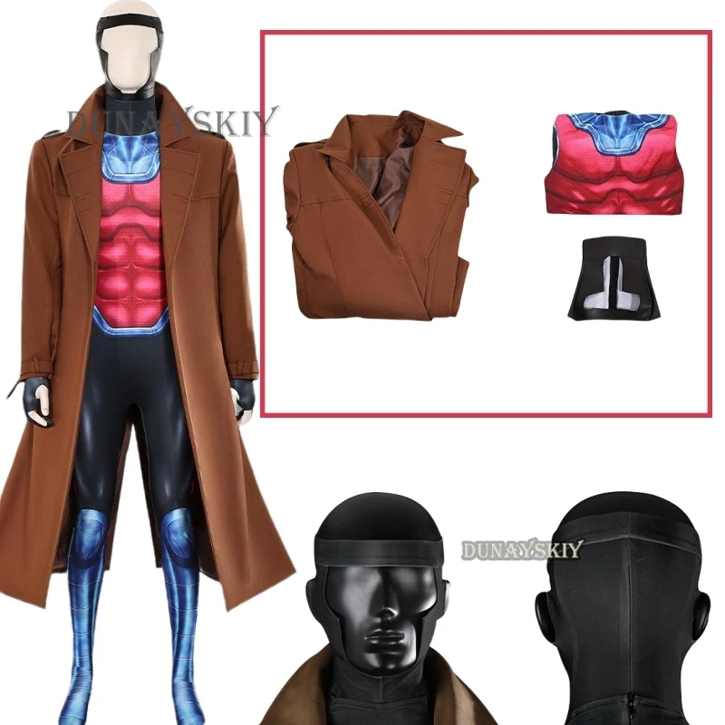 X-man-Disfraz-de-Cosplay-de-cuero-para-hombre-traje-de-batalla-gabardina-larga-chaleco ...