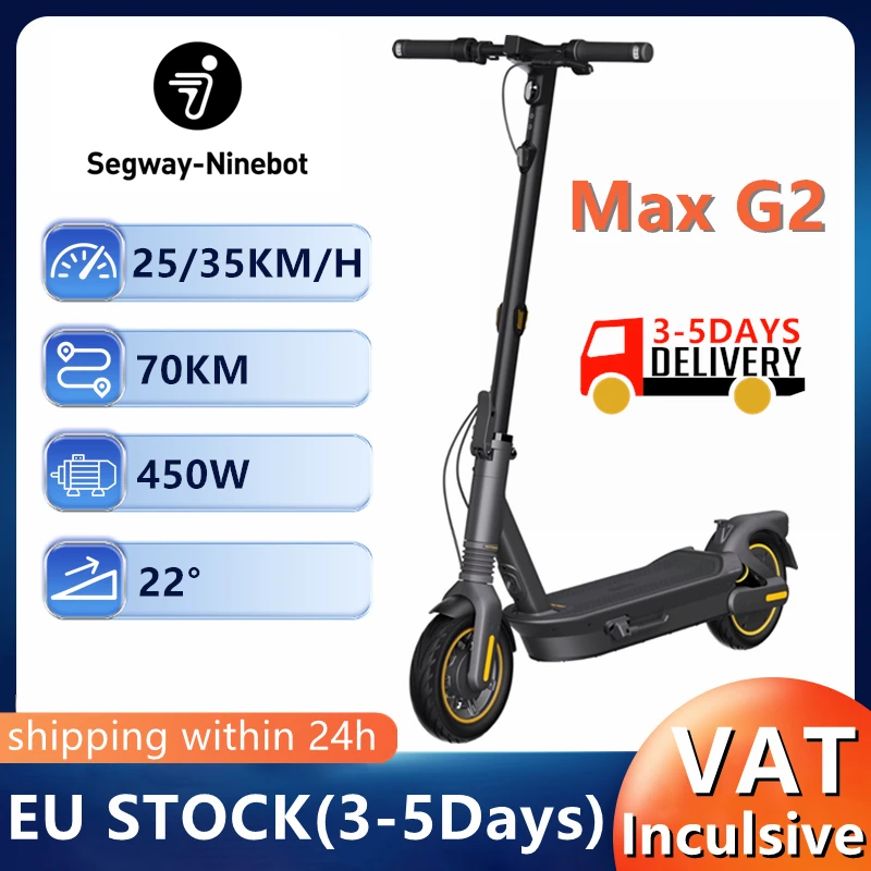 EU-Stock-Ninebot-By-Segway-Max-G2-Electric-Scooter-25KM-H-Speed-Unlock ...