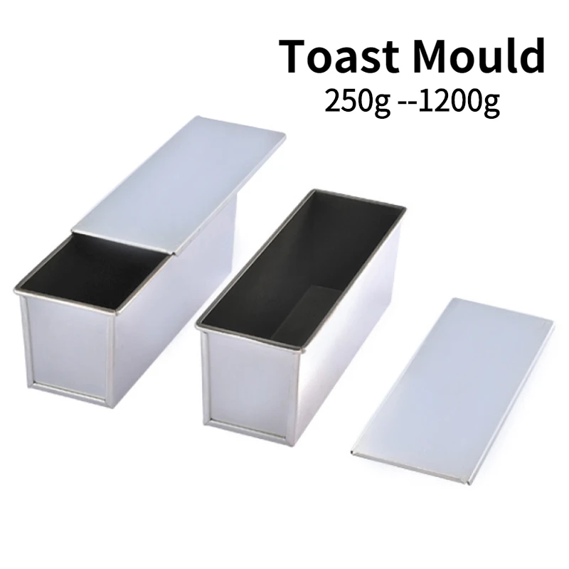 250g-450g-600g-750g-900g-1000g-Aluminium-legierung-schwarz-Antihaft-beschichtung-Toast-boxen ...