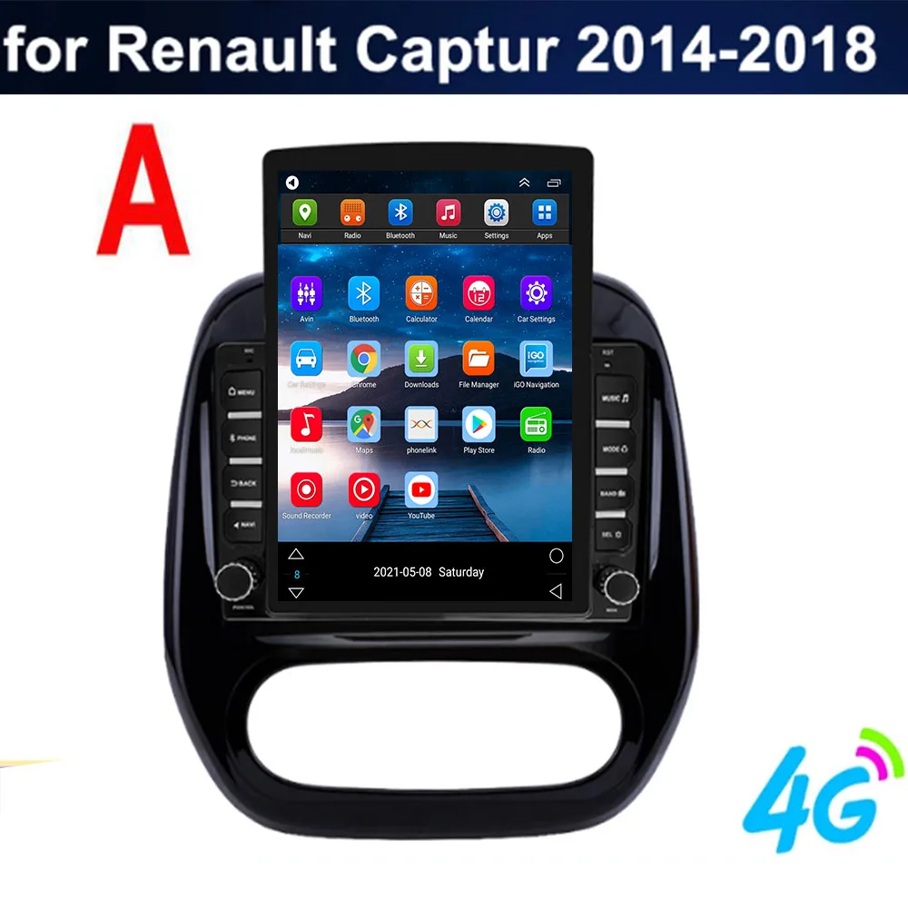 Android-For-Renault-Captur-2014-2015-2016-2017-2018-2028-Tesla-Type-Car ...