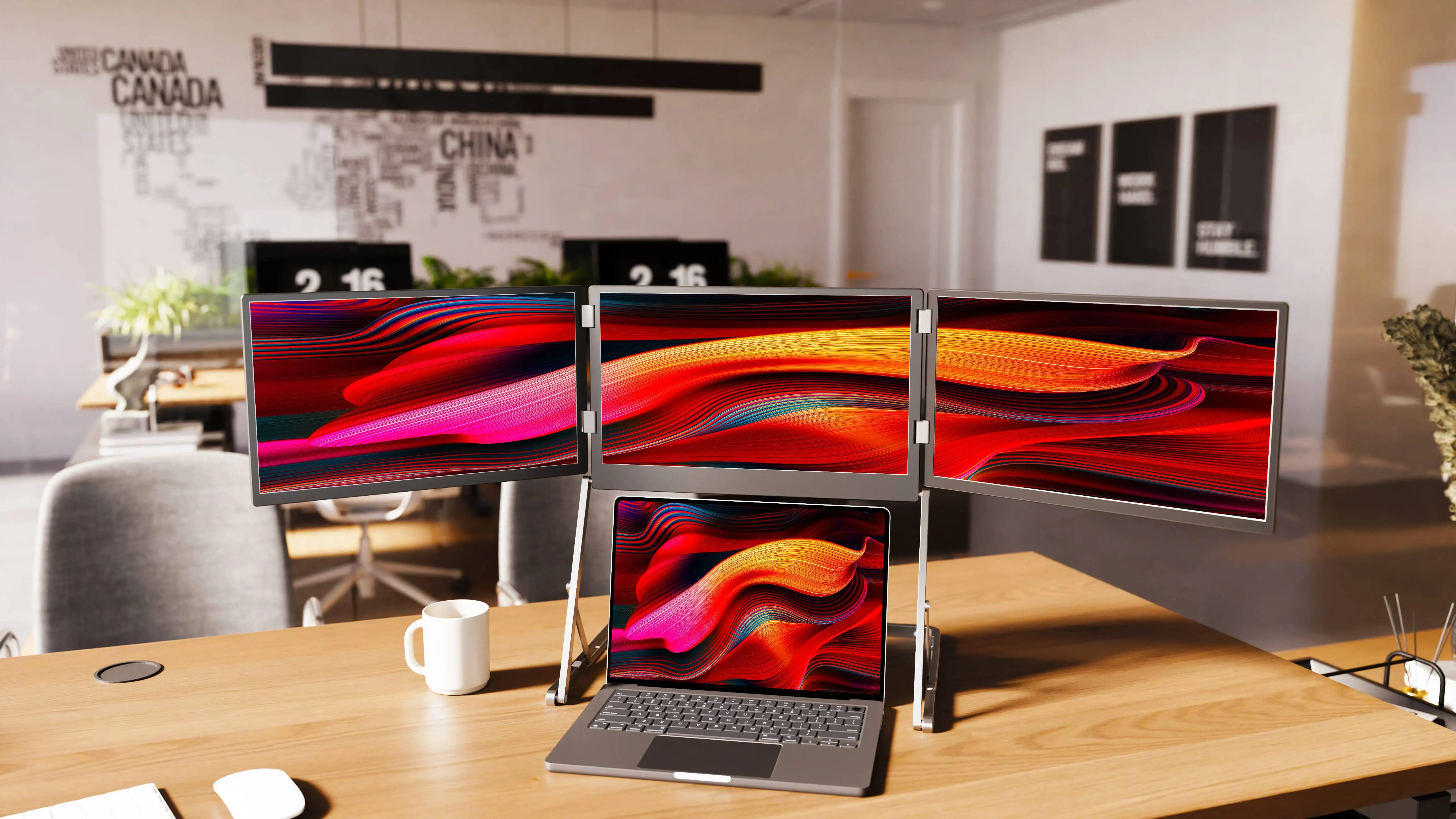 TriCreate 15.6 Inch 1080P FHD USB-C Aluminum Touch LCD Display Portable ...