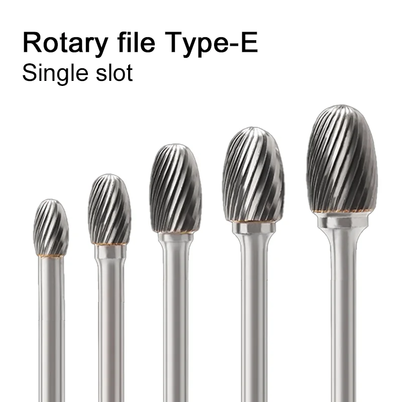 E-shaped oval shape file Hand tools metal engraving milling cutter 6 ...