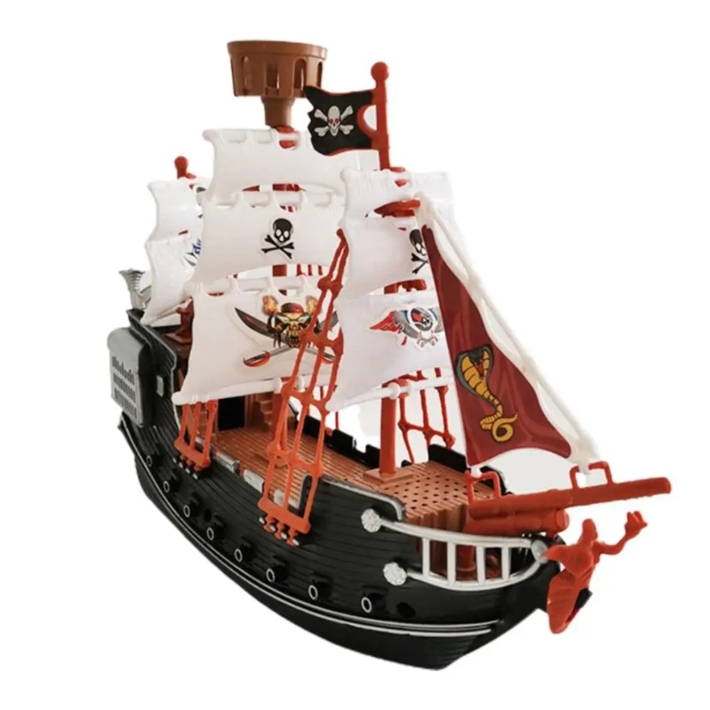 Kids-Pirate-Toys-Pirates-Ship-Plaything-Interesting-Unique-Boats-Model ...