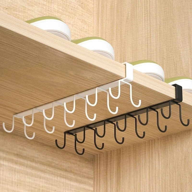 Multifunctional Double-row Storage Hook Wardrobe Cabinet Metal Shelves ...