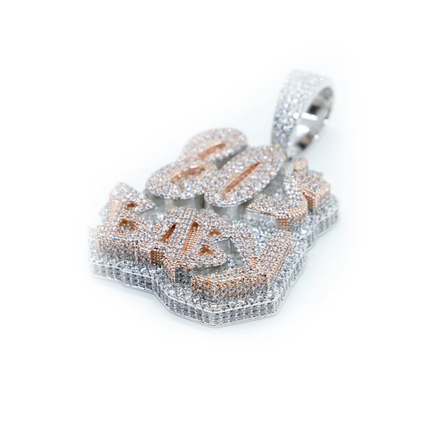 New Iced Out CZ Limited Edition 90'S Baby Pendant - munimoro.gob.pe