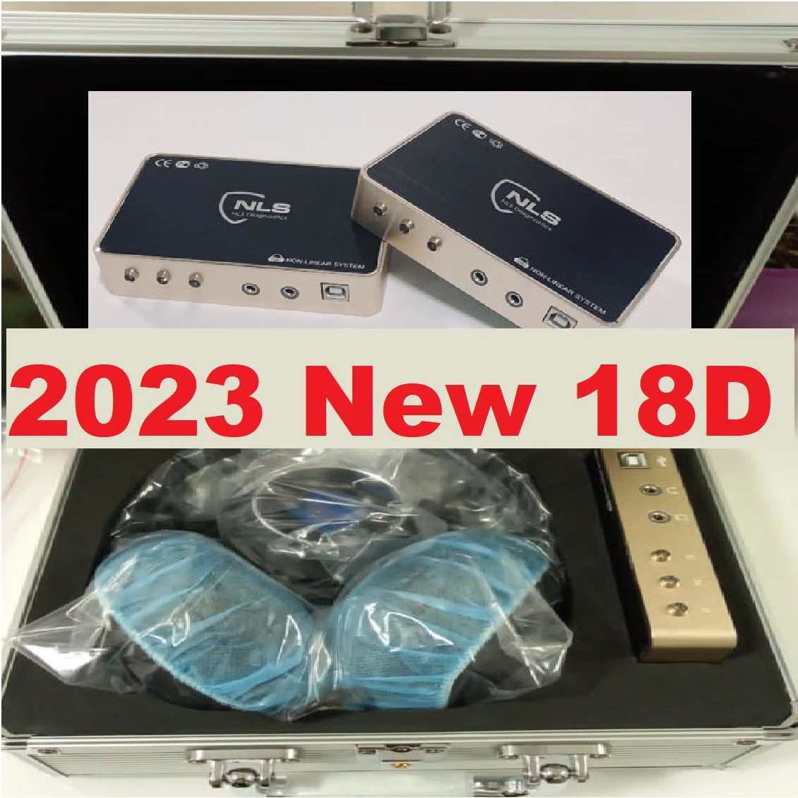 2023 New 18D CELL NLS AURA CHAKRA IRIS Quantum Body Analyzer NON LINEAR Bio Analysis English ...