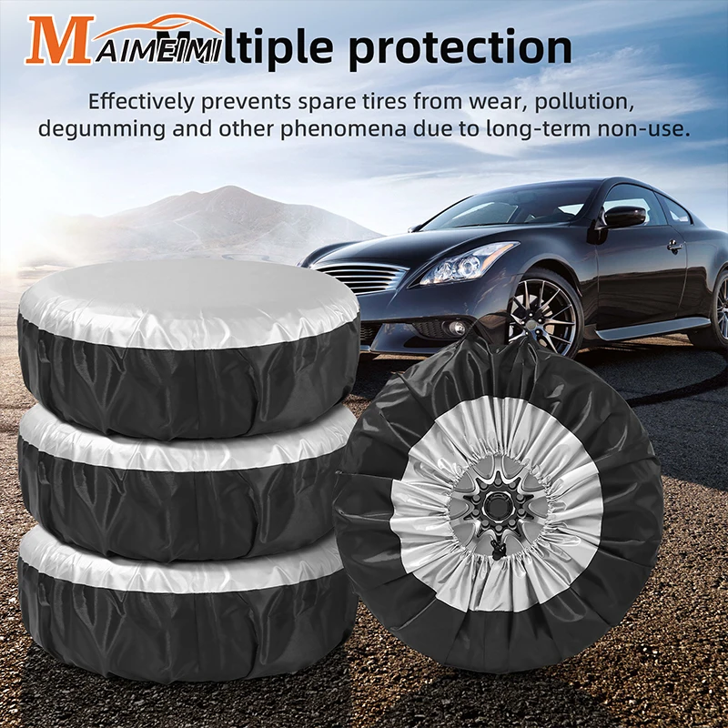 13-19inch-19-23inch-Car-SUV-Spare-Tire-Cover-Case-White-Tire-Wheel-Bag ...